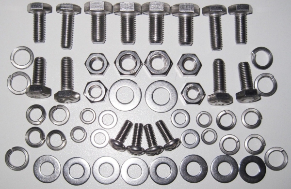 MG Midget AH Sprite Radiator fitting Kit - Stainless | MGMKIT00007SS